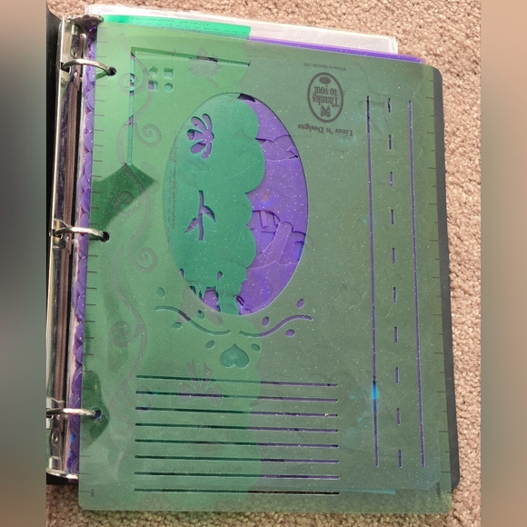Creative Memories | Office | Binder Full Of 2 Stencils Scrapbook ...